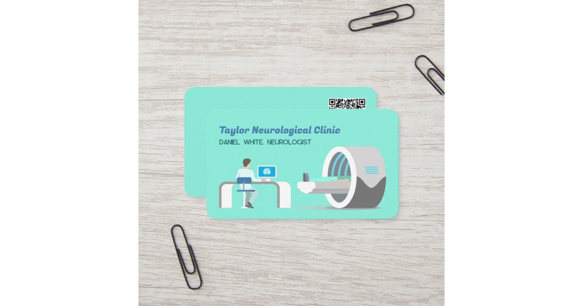 MRI Custom QR Business Card | Zazzle