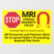 MRI Entry Warning Floor Decals | Zazzle