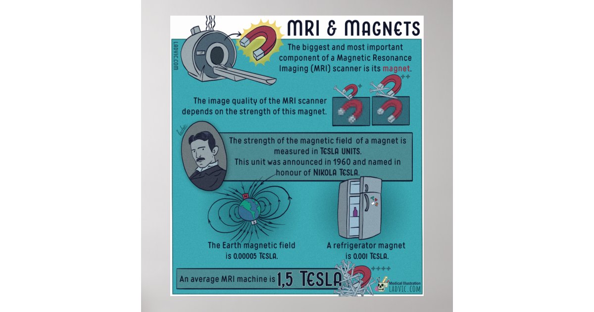 MRI & Magnets Poster | Zazzle
