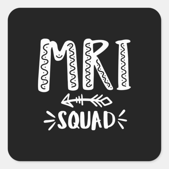 MRI technologist, mri tech, Radiology Square Sticker | Zazzle.com