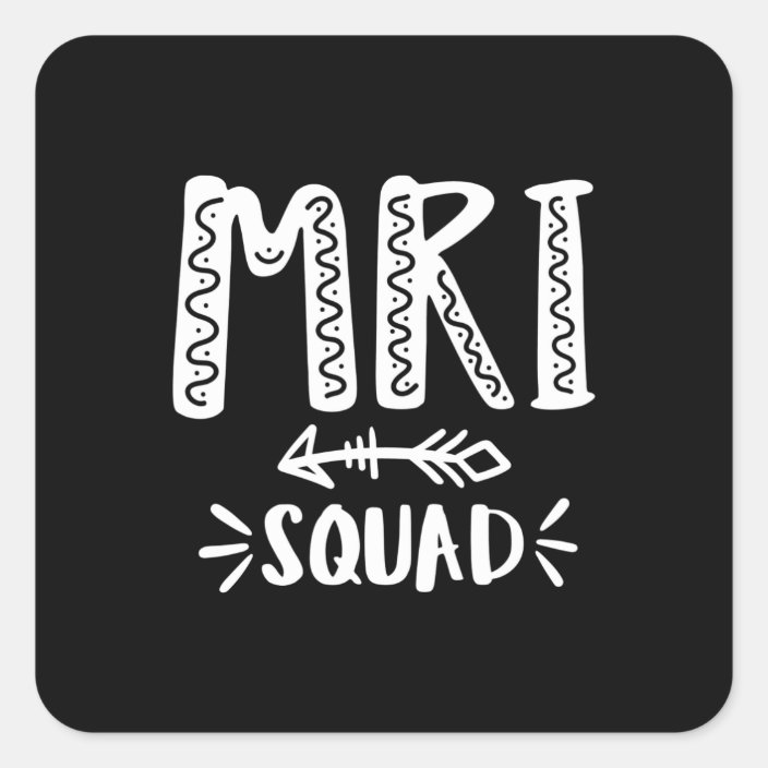 MRI technologist, mri tech, Radiology Square Sticker | Zazzle.com