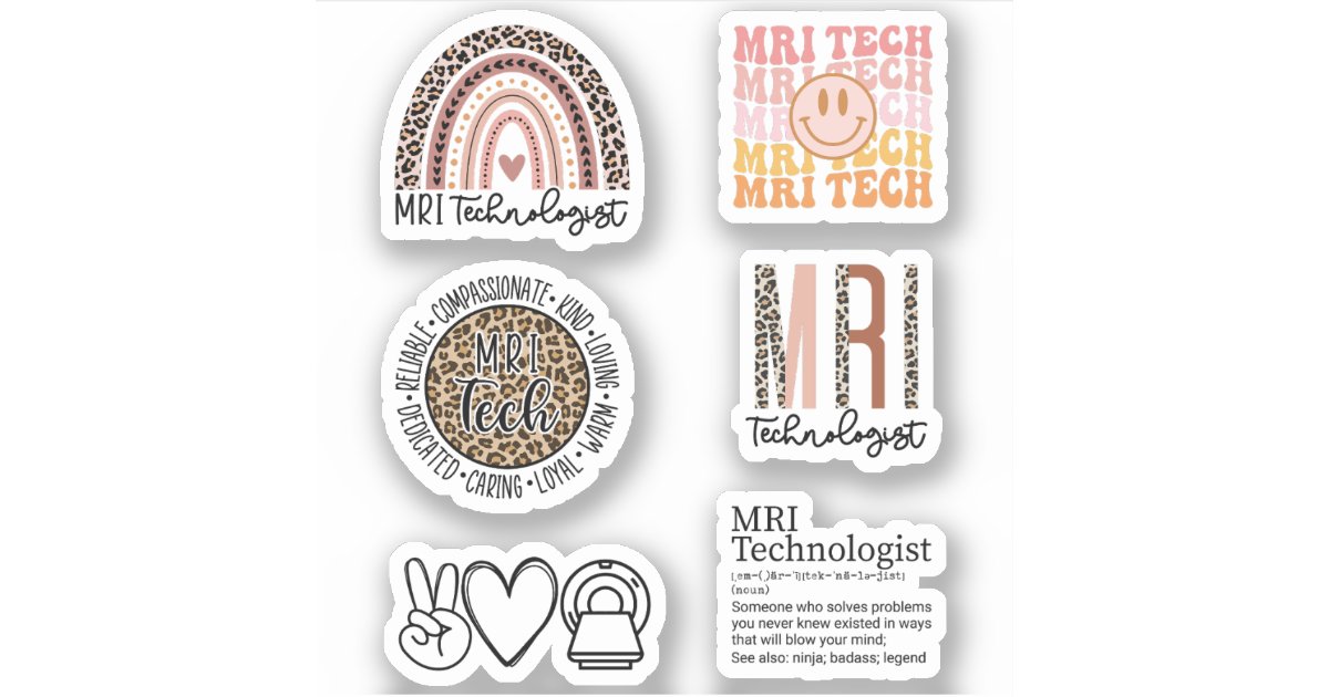 MRI Technologist, Radiology Gifts, MRI Tech Pack Sticker | Zazzle