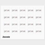 Mrs Claus Square Sticker | Zazzle