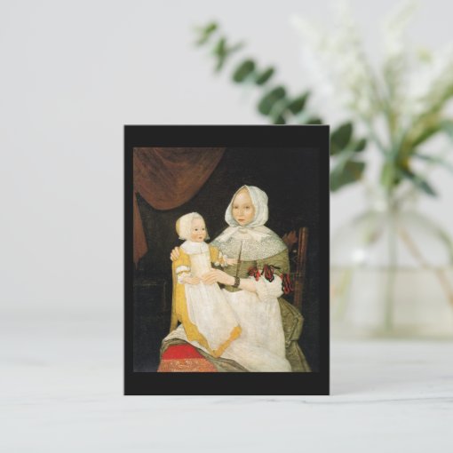 Mrs. Elizabeth Freake and Baby Mary, ca. 1671-1674 Postcard | Zazzle