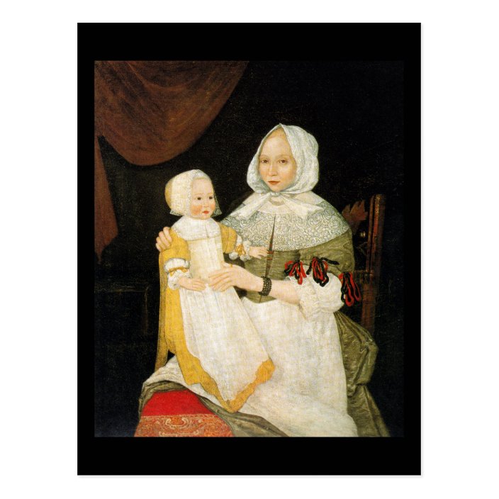Mrs. Elizabeth Freake and Baby Mary, ca. 1671-1674 Postcard | Zazzle.com