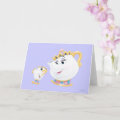 Mrs. Potts and Chip Card | Zazzle