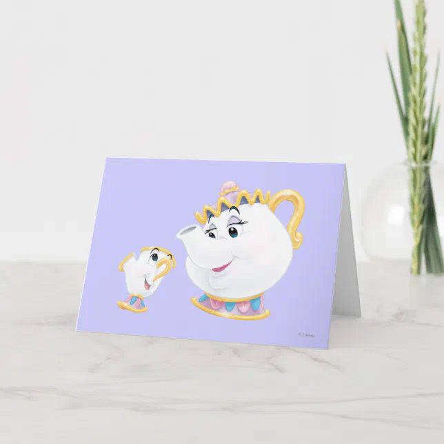 Mrs. Potts and Chip Card | Zazzle