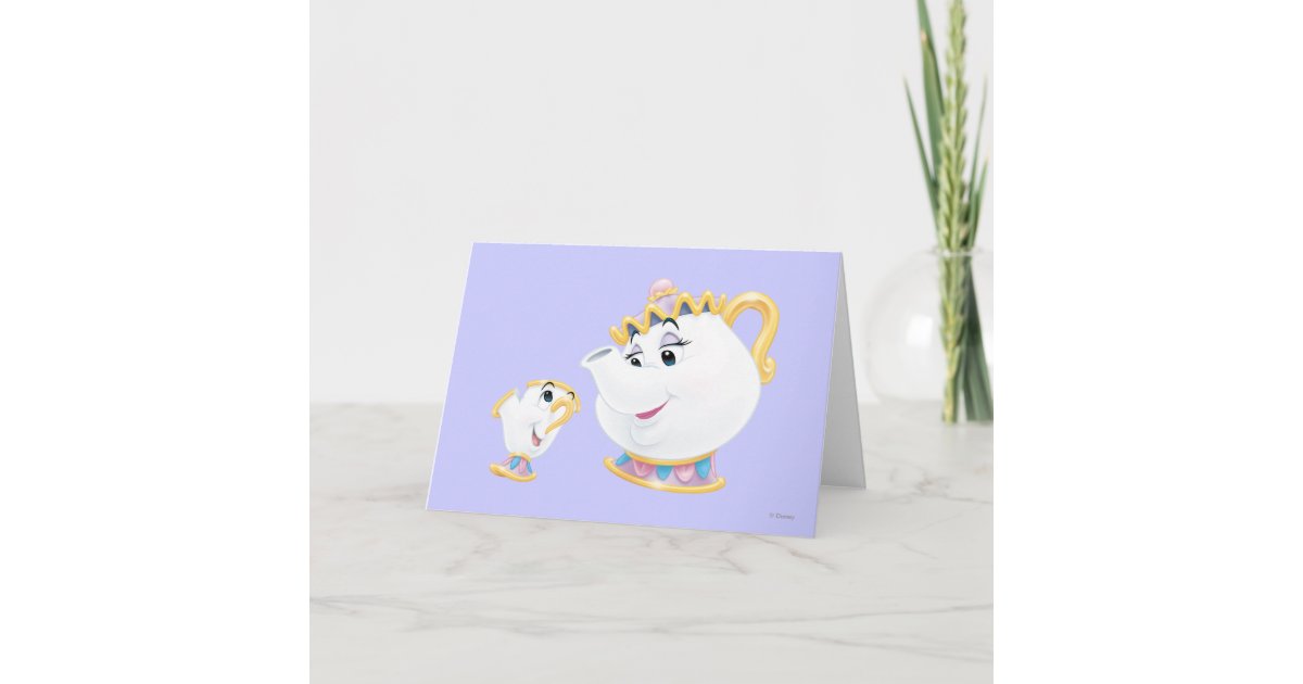 Mrs. Potts and Chip Card | Zazzle