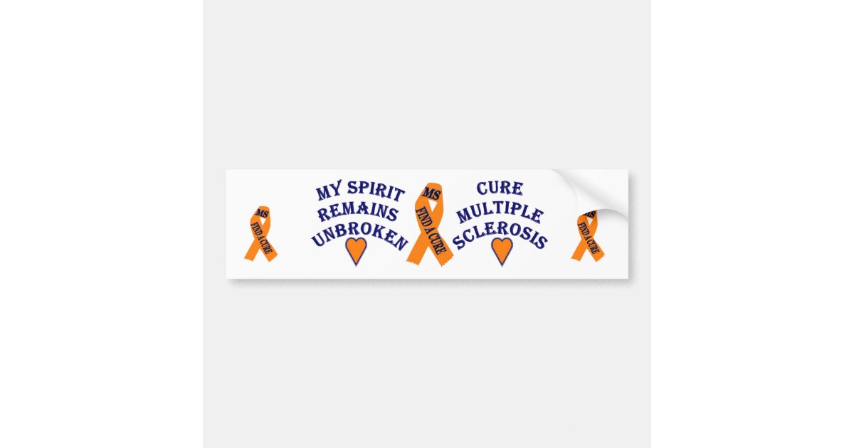 MS Awareness Bumper Sticker | Zazzle