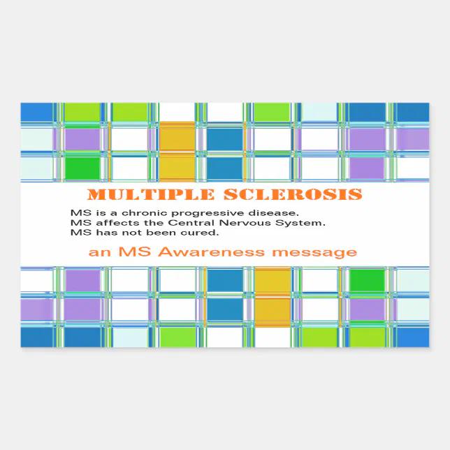 MS Awareness Stickers for Multiple Sclerosis | Zazzle