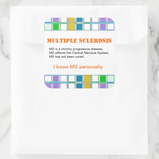 MS Awareness Stickers for Multiple Sclerosis | Zazzle