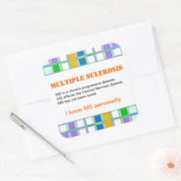 MS Awareness Stickers for Multiple Sclerosis | Zazzle
