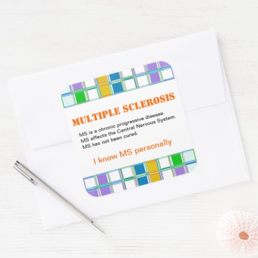 MS Awareness Stickers for Multiple Sclerosis | Zazzle