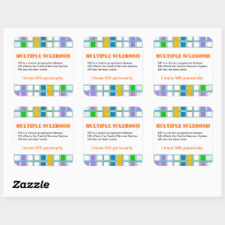 MS Awareness Stickers for Multiple Sclerosis | Zazzle