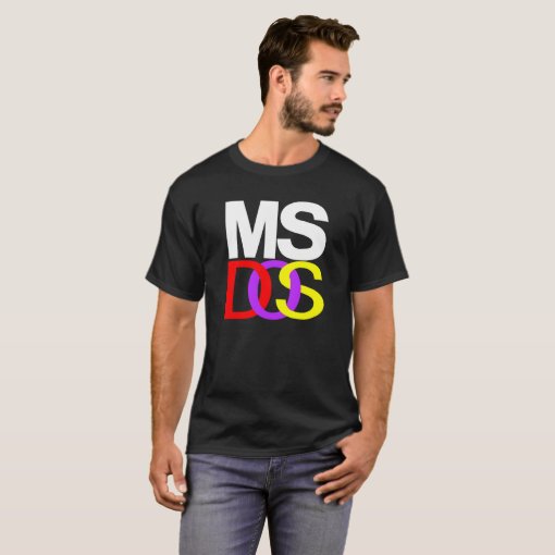 MS DOS T-Shirt | Zazzle