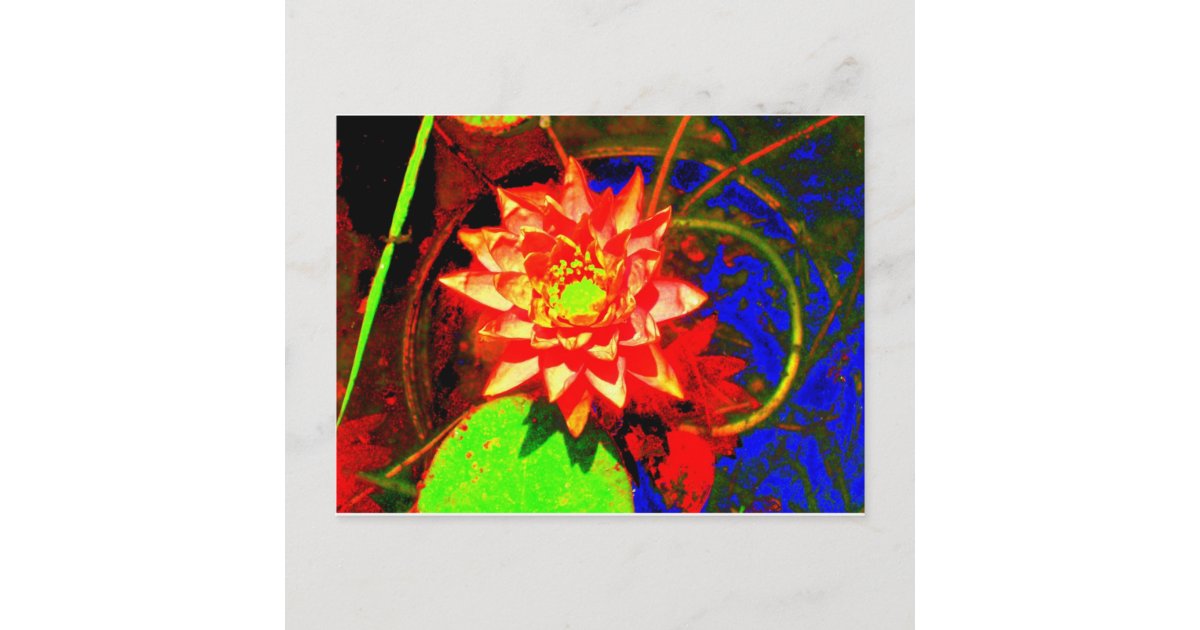 Ms Neon Lily Postcard | Zazzle