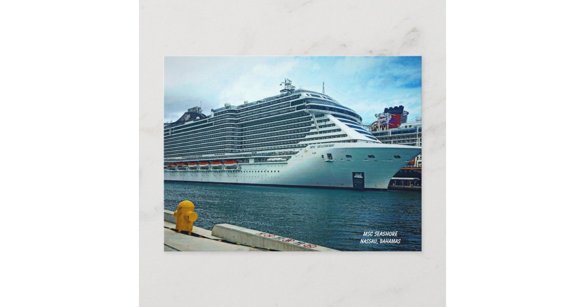 MSC Cruise Postcard | Zazzle