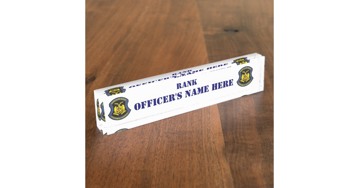 MSHP NAME PLATE | Zazzle