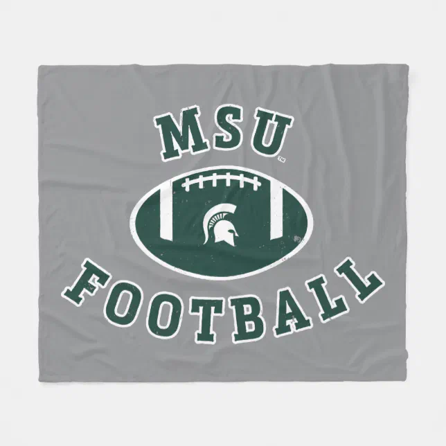 MSU Football | Michigan State University 4 Fleece Blanket | Zazzle