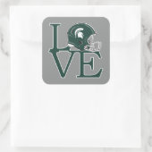 MSU Love Square Sticker | Zazzle