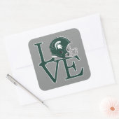 MSU Love Square Sticker | Zazzle