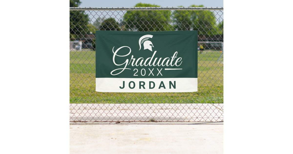 MSU Michigan State Graduation Banner | Zazzle