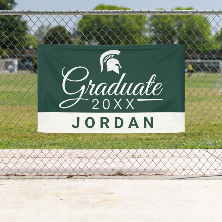 MSU Michigan State Graduation Banner | Zazzle