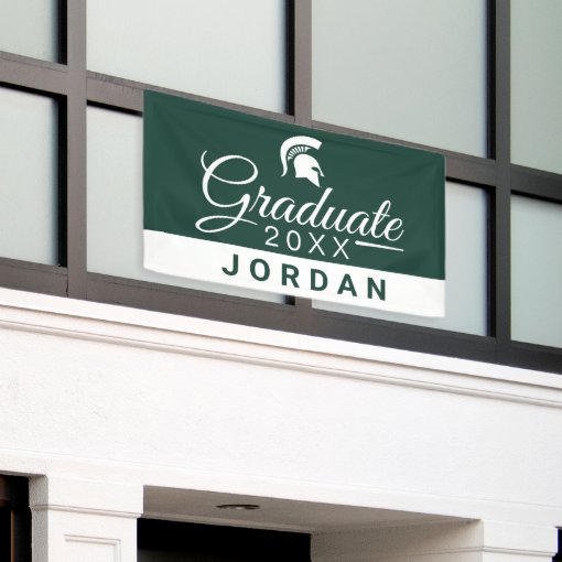 MSU Michigan State Graduation Banner | Zazzle