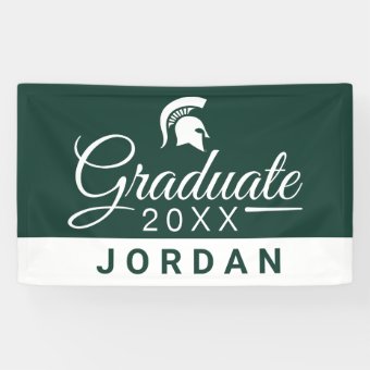 MSU Michigan State Graduation Banner | Zazzle