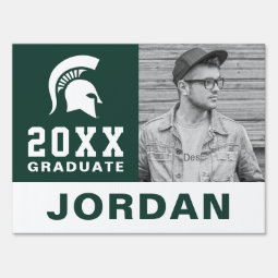 MSU Michigan State Graduation - Photo Sign | Zazzle