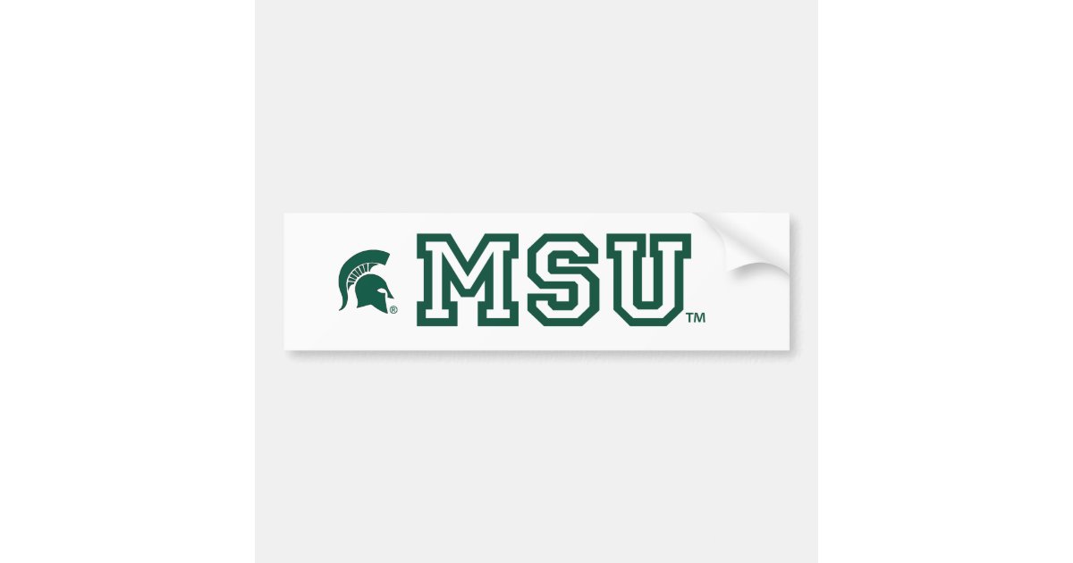 MSU™ Michigan State University® Fan Bumper Sticker | Zazzle