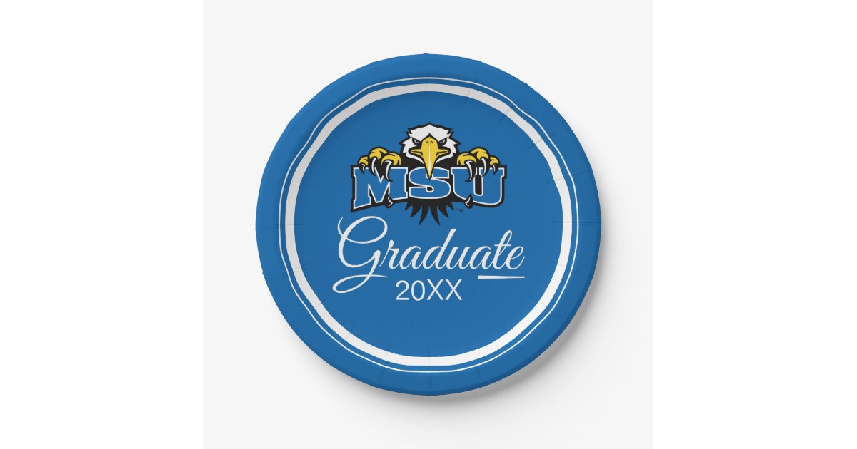 MSU Morehead State Graduate Paper Plates | Zazzle