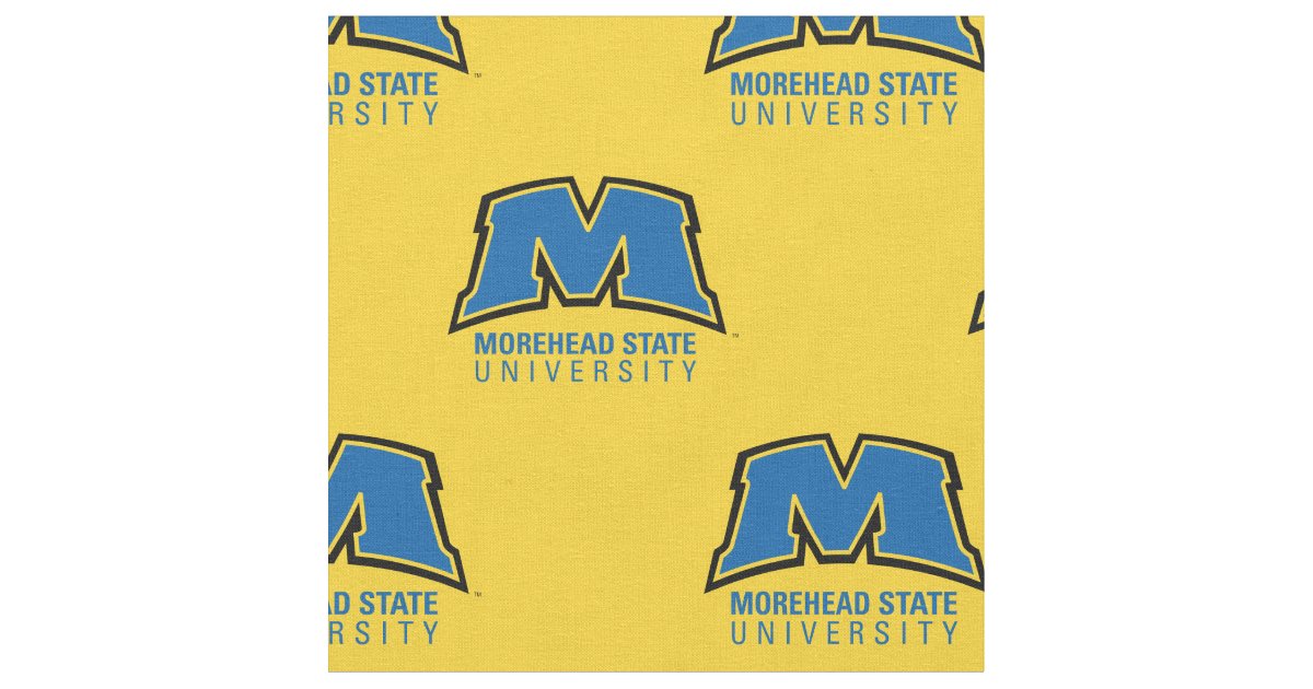 MSU Morehead State University Pattern Fabric | Zazzle