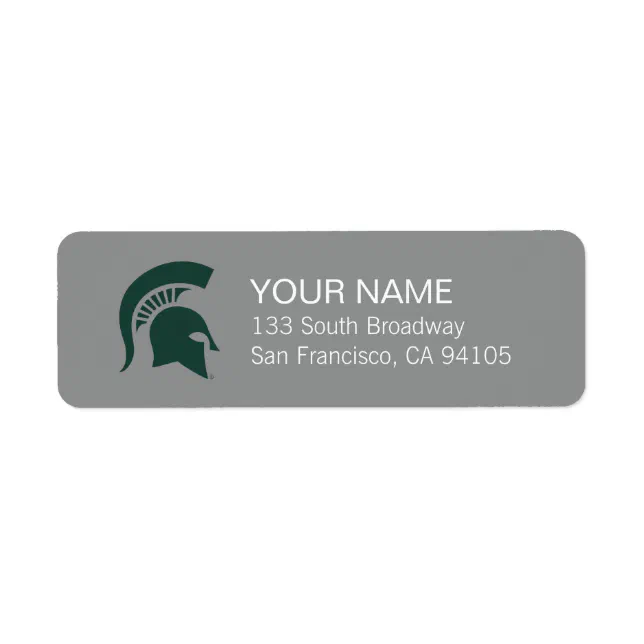 MSU Spartan Label | Zazzle