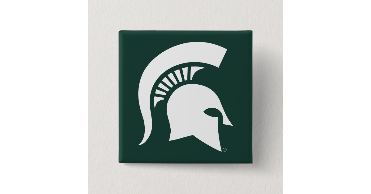 MSU Spartan Pinback Button | Zazzle