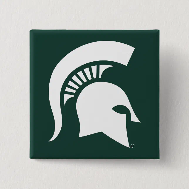 MSU Spartan Pinback Button | Zazzle
