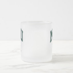 MSU Spartans Frosted Glass Coffee Mug | Zazzle