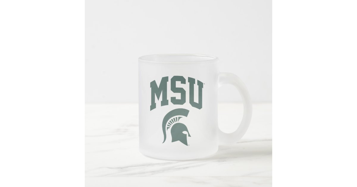 MSU Spartans Frosted Glass Coffee Mug | Zazzle