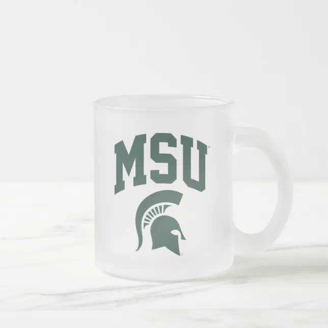 MSU Spartans Frosted Glass Coffee Mug | Zazzle