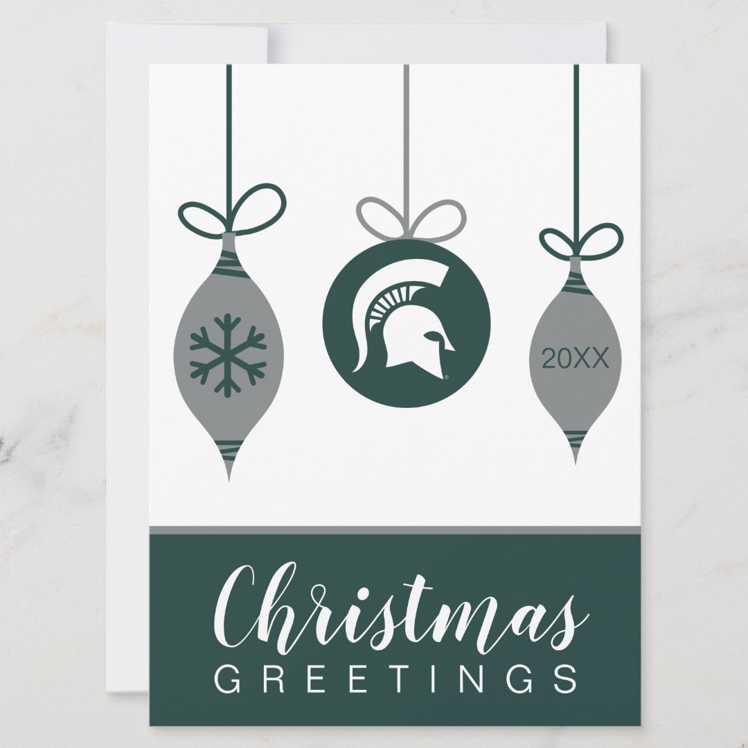 MSU Spartans Holiday Card | Zazzle