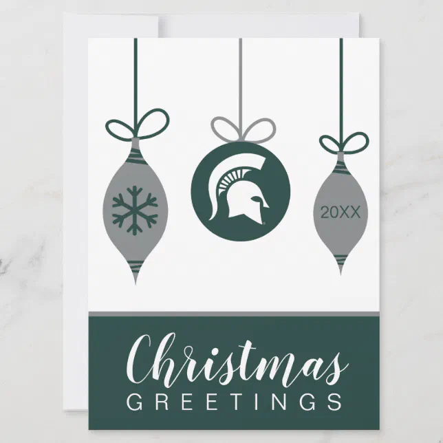 MSU Spartans Holiday Card | Zazzle