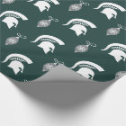 Michigan State University Spartan Helmet Logo Wrapping Paper | Zazzle.com