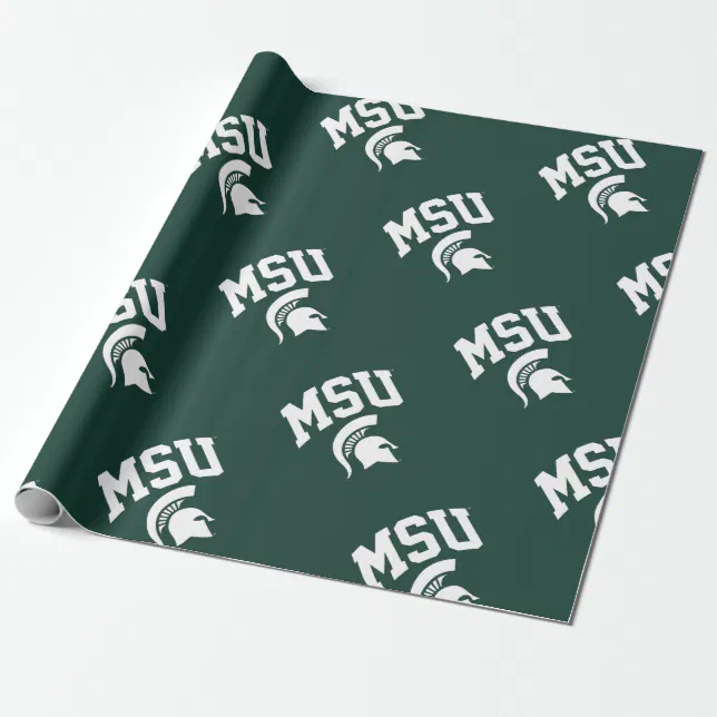 MSU Spartans Wrapping Paper | Zazzle