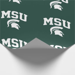 MSU Spartans Wrapping Paper | Zazzle