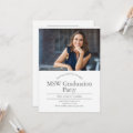 MSW Two Photo Graduation Invitation | Zazzle