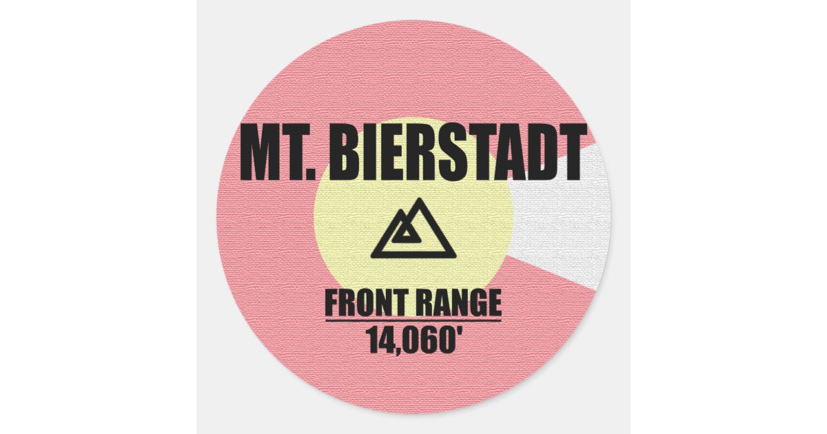 Mt. Bierstadt Classic Round Sticker | Zazzle