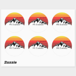 Mt Everest summit sticker | Zazzle