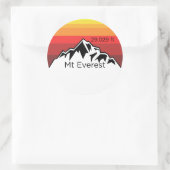 Mt Everest summit sticker | Zazzle