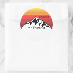 Mt Everest summit sticker | Zazzle