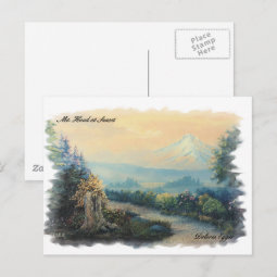 Mt Hood Oregon Original Prints Dolores Egger Postcard | Zazzle